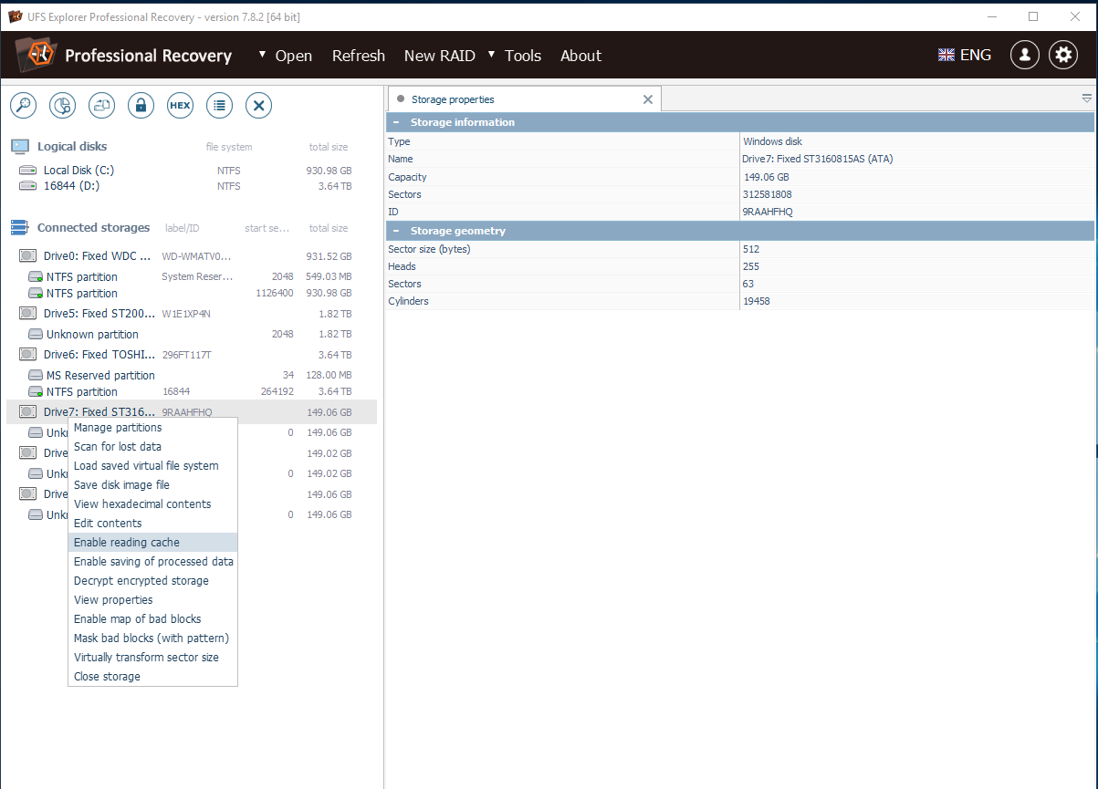 UFS Explorer Professional – Reading Cache | Canada Data Recovery by ...